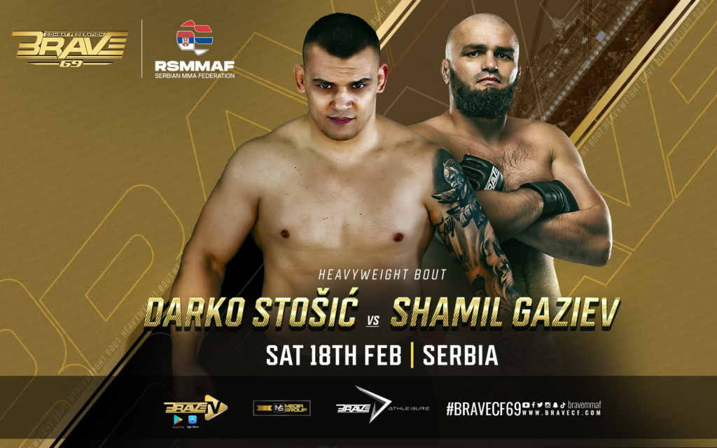 Shamil Gaziev vs. Darko Stasic set for BRAVE CF 69 – ArabsMMA